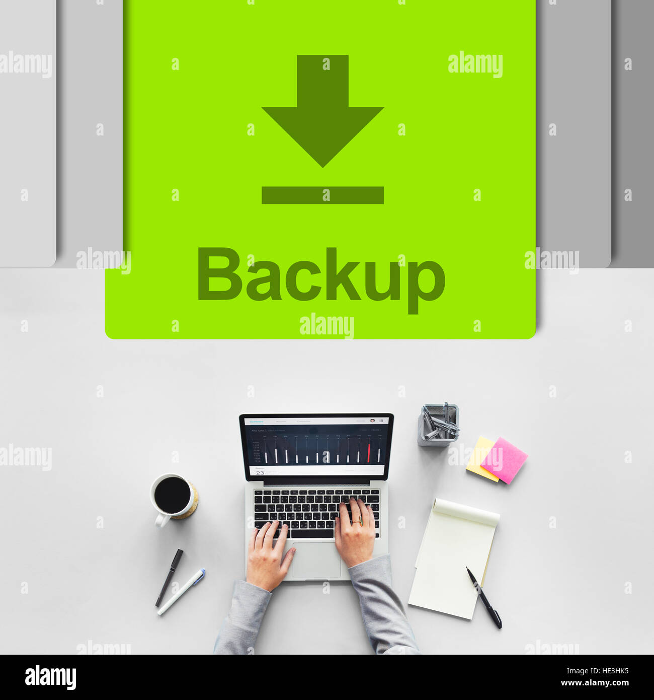 Data Backup Information Technology Concept Stock Photo - Alamy