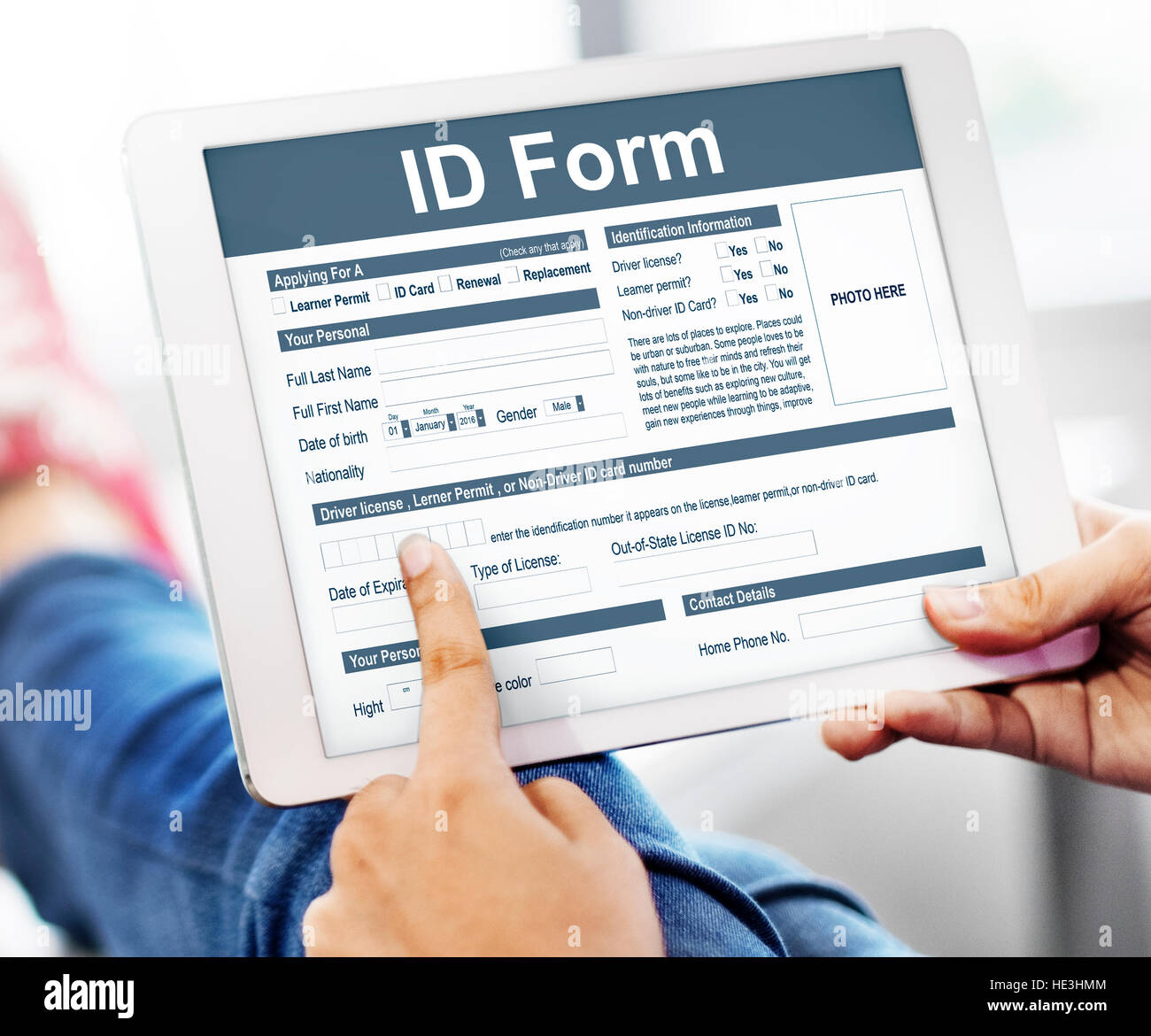 ID Form Character Identity Name Personality Concept Stock Photo - Alamy