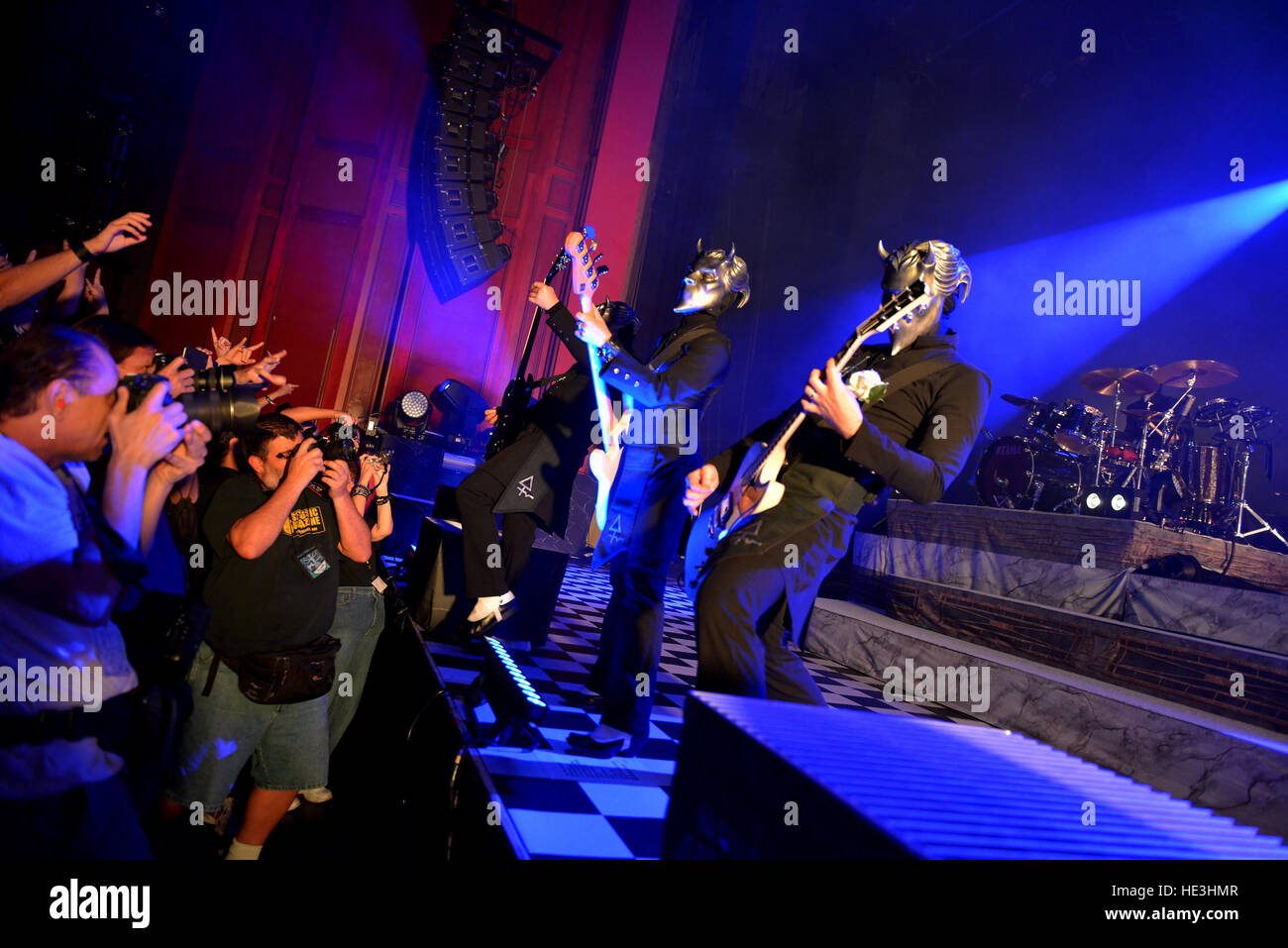 Swedish heavy metal band Ghost performs live in concert at Fillmore ...