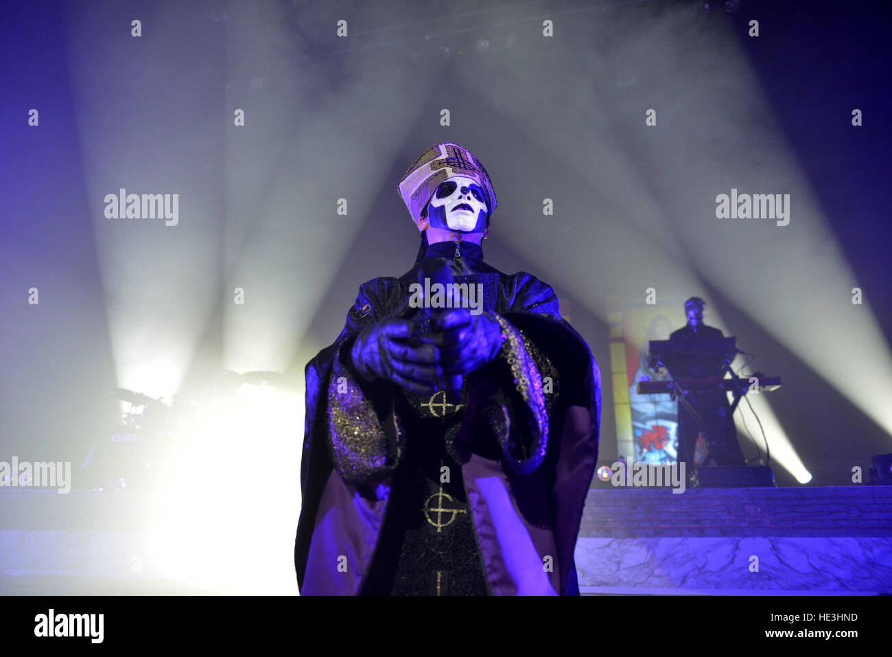 Swedish heavy metal band Ghost performs live in concert at Fillmore ...