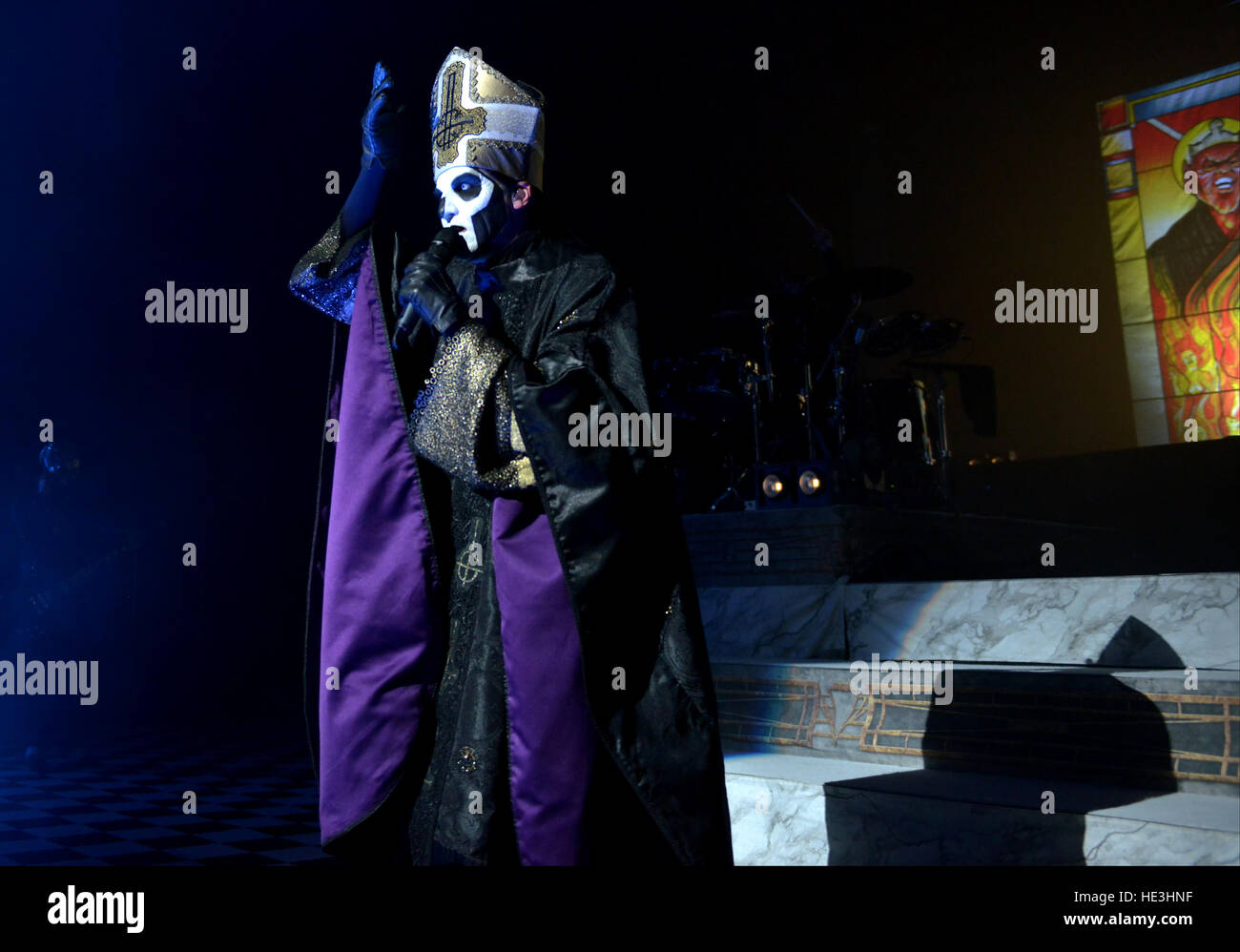 Swedish heavy metal band Ghost performs live in concert at Fillmore ...