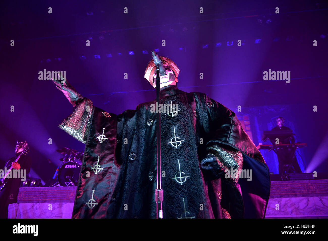 Swedish heavy metal band Ghost performs live in concert at Fillmore ...