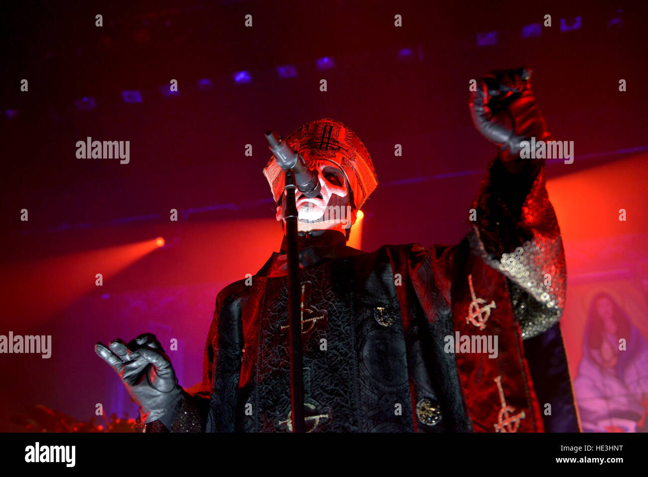 Swedish heavy metal band Ghost performs live in concert at Fillmore ...