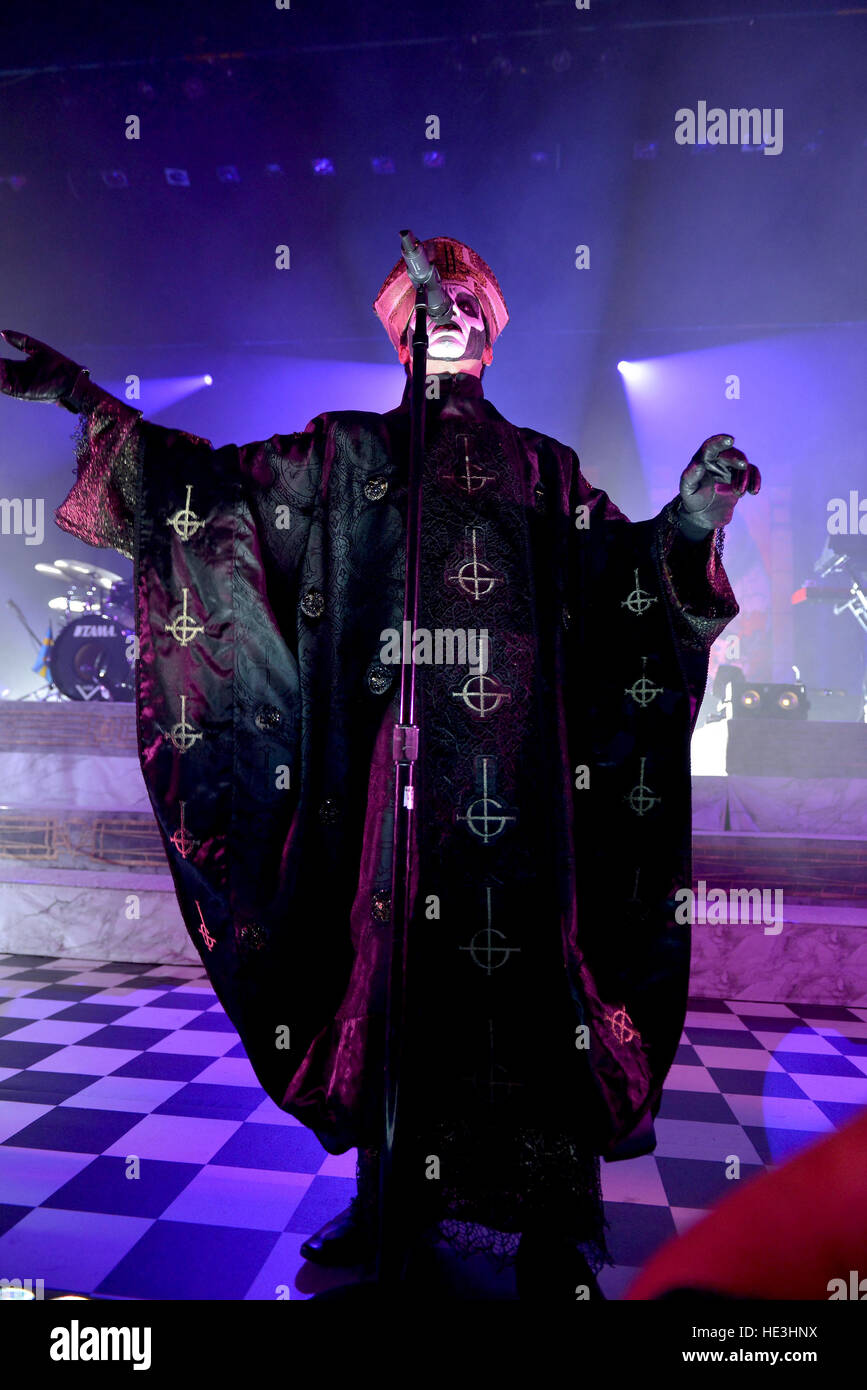 Swedish heavy metal band Ghost performs live in concert at Fillmore ...