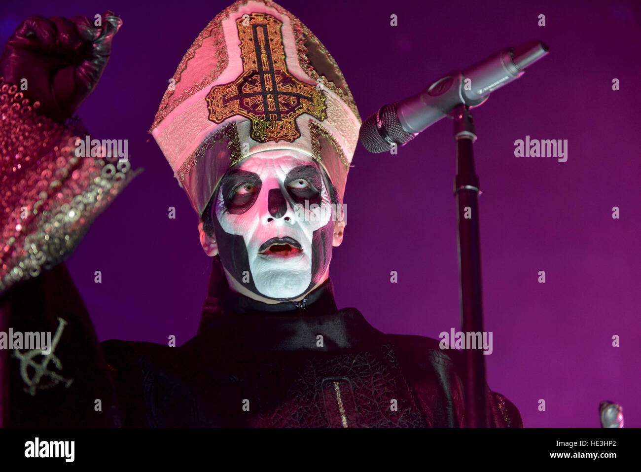 Swedish heavy metal band Ghost performs live in concert at Fillmore ...