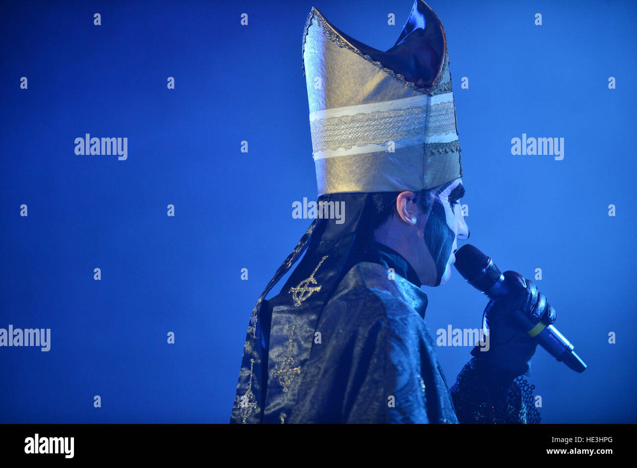Swedish heavy metal band Ghost performs live in concert at Fillmore ...