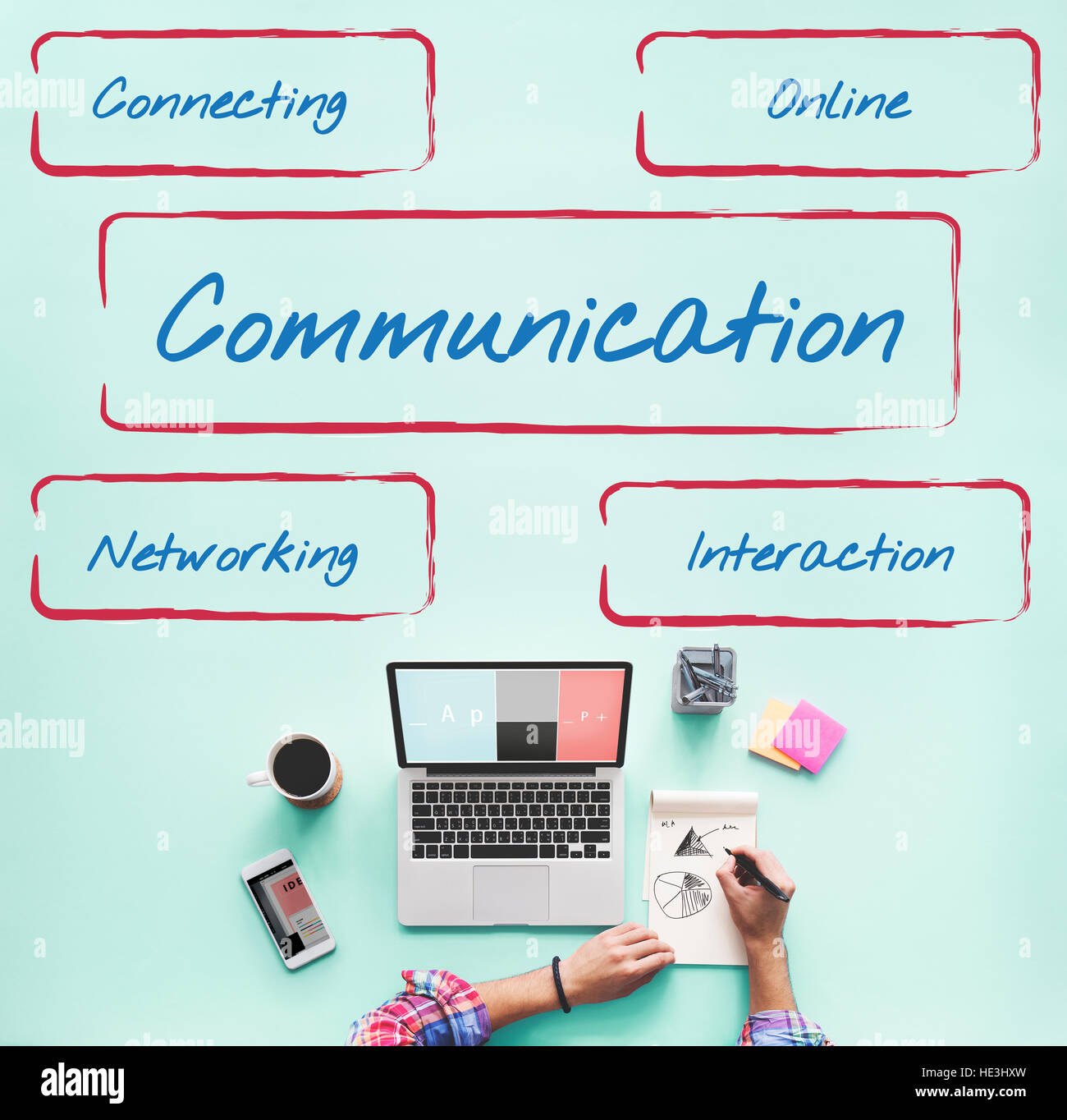 Social Network Connection Internet Digital Words Concept Stock Photo ...