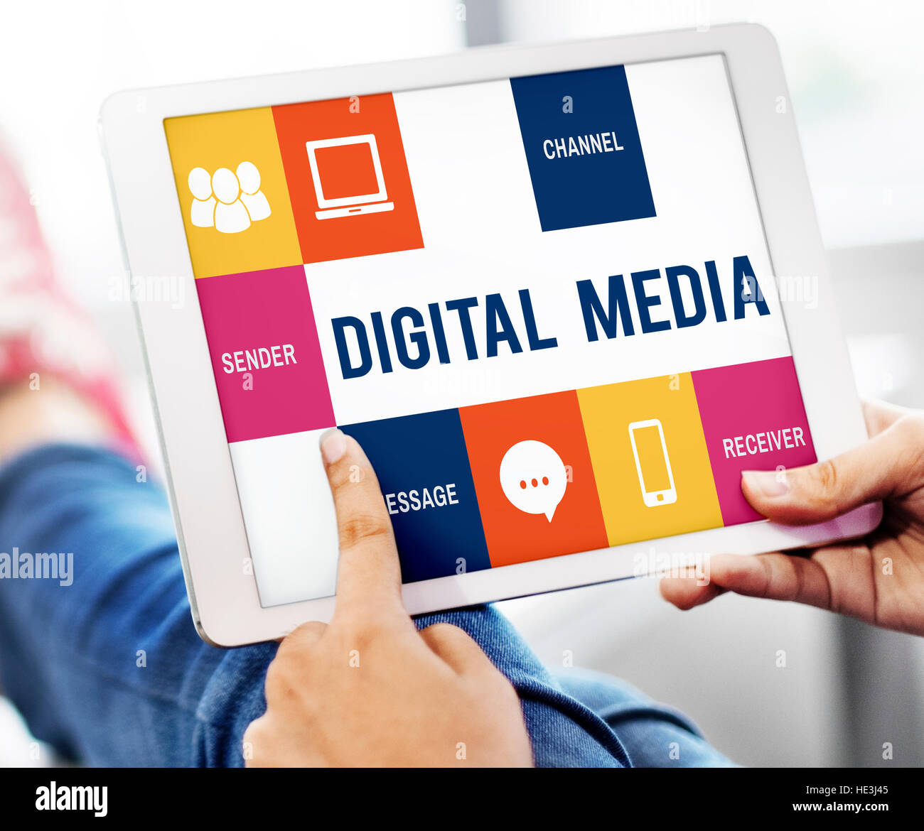 Media Technology Online Digital Networking Concept Stock Photo - Alamy