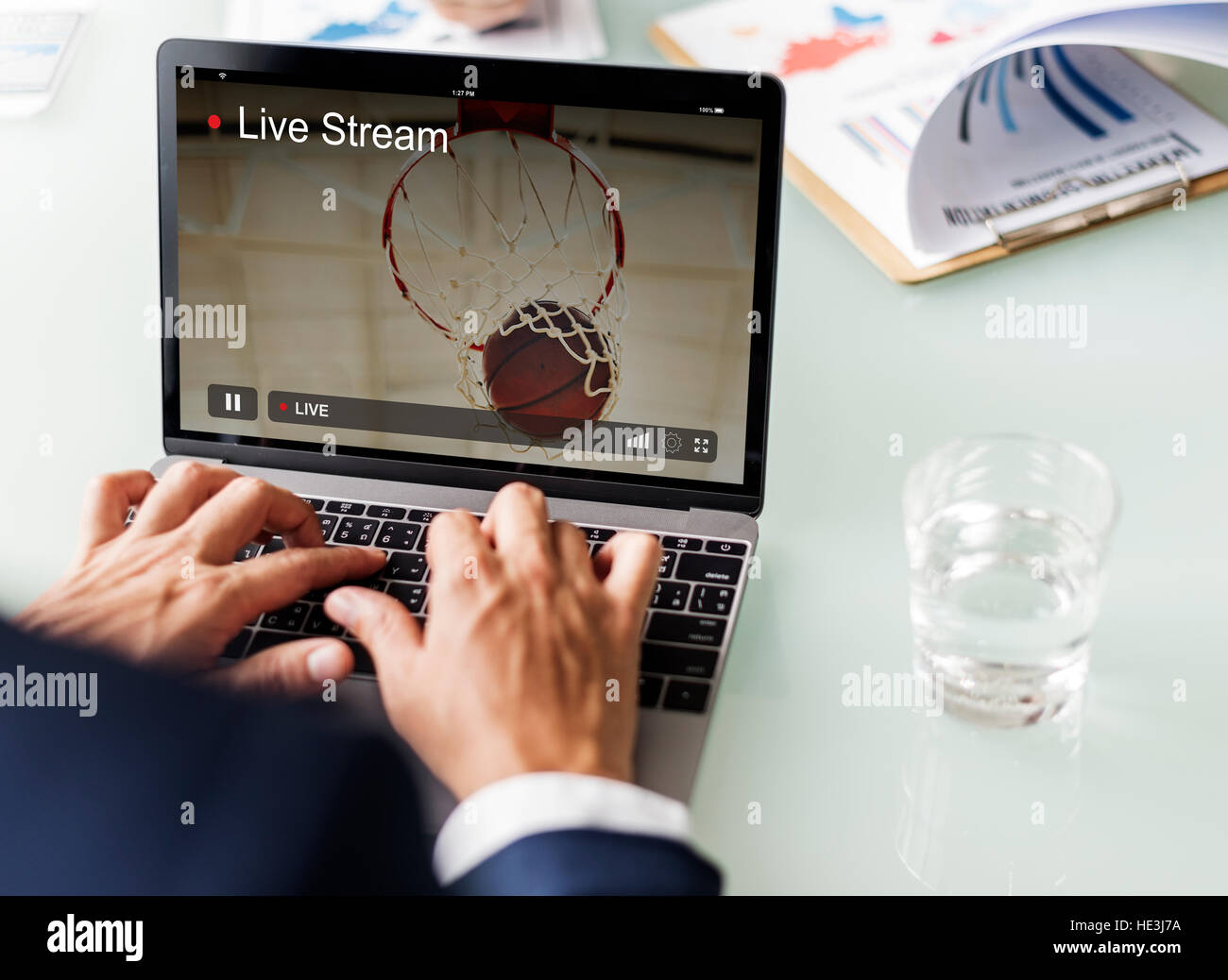 Live Stream Video Multimedia Concept Stock Photo - Alamy
