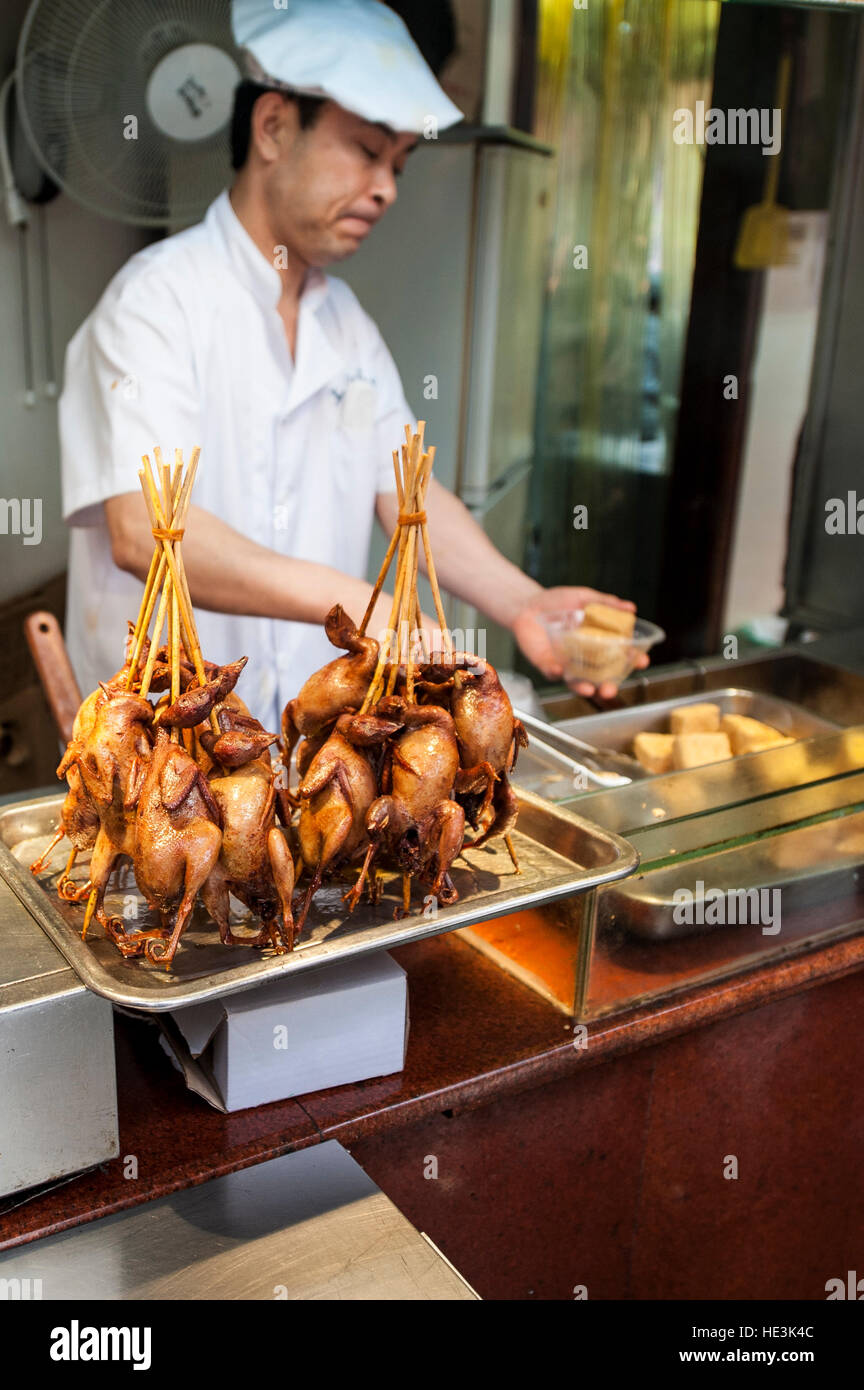 Fast food stall stand shop in Chenghuang Miao City God Temple Shanghai ...