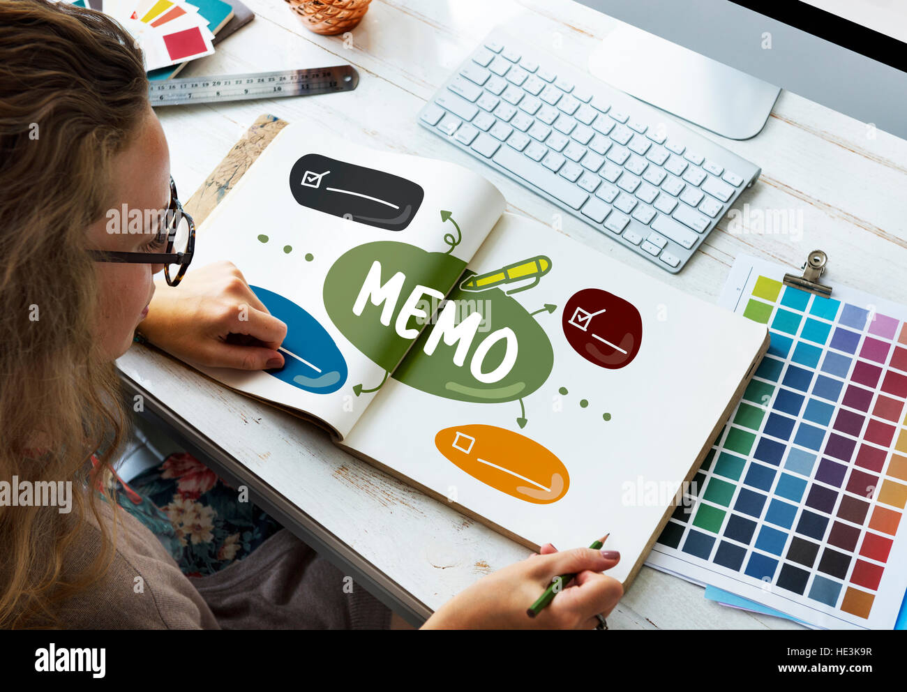 Plan Task Memo List Concept Stock Photo - Alamy