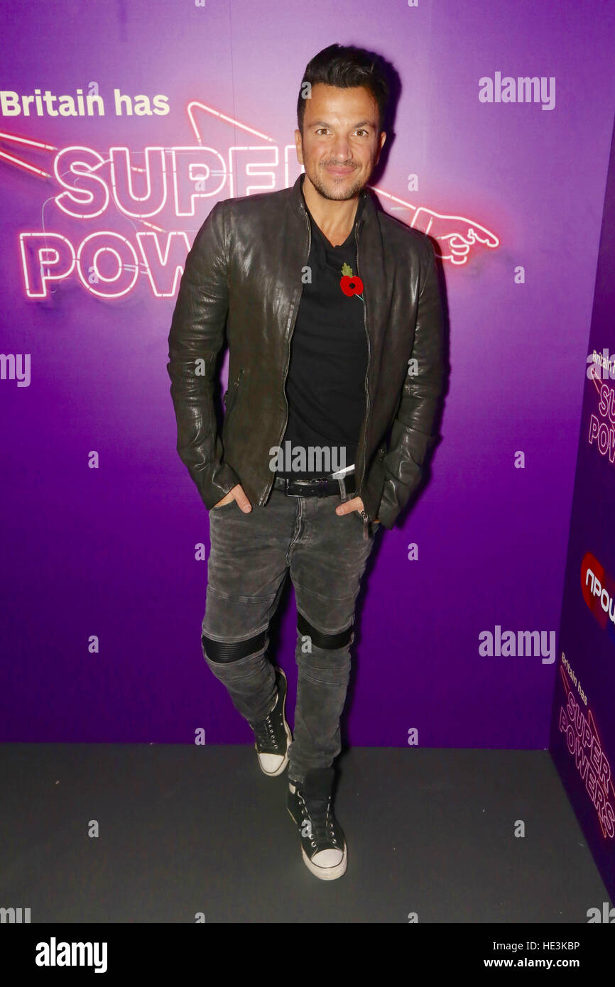 Peter Andre attends an npower talent show event at Bluewater Shopping ...