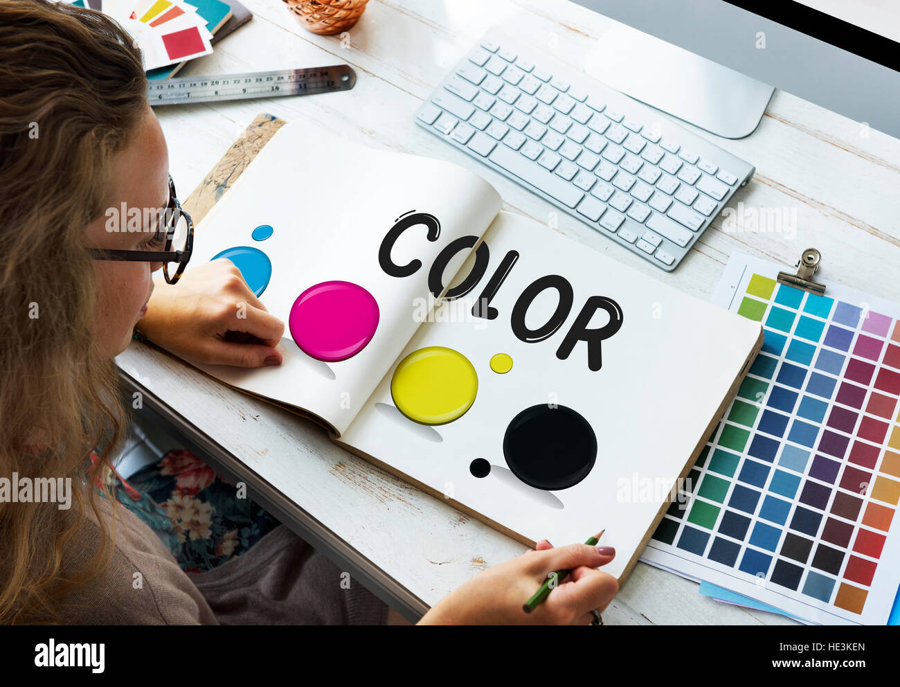 Color Swatch Design Style Concept Stock Photo - Alamy