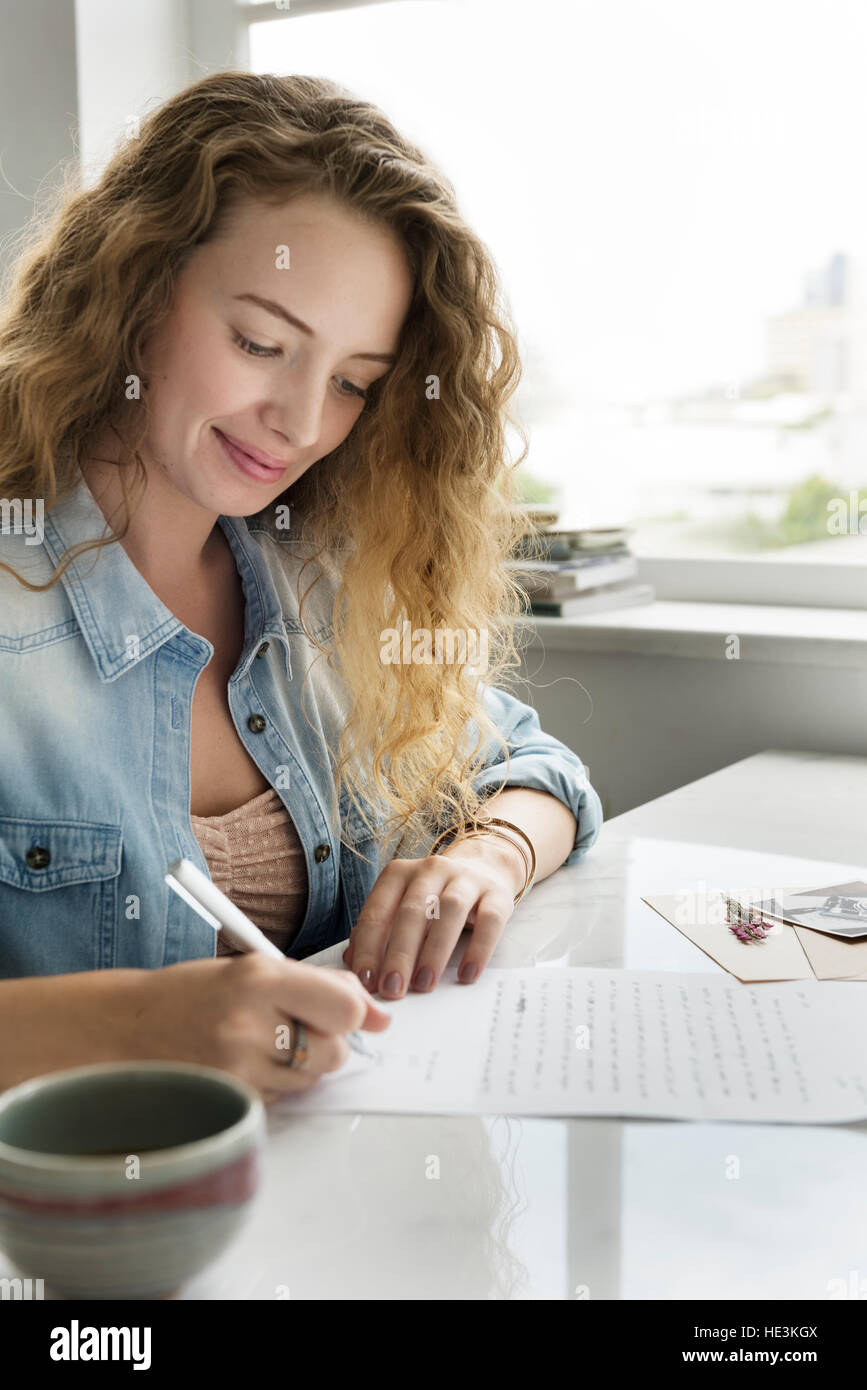 Written Women Female Girl Message Statement Concept Stock Photo - Alamy