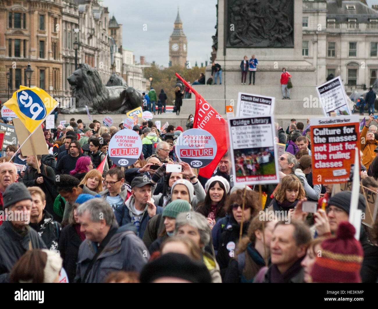 March against cuts to National Libraries, Museums & Galleries Featuring ...