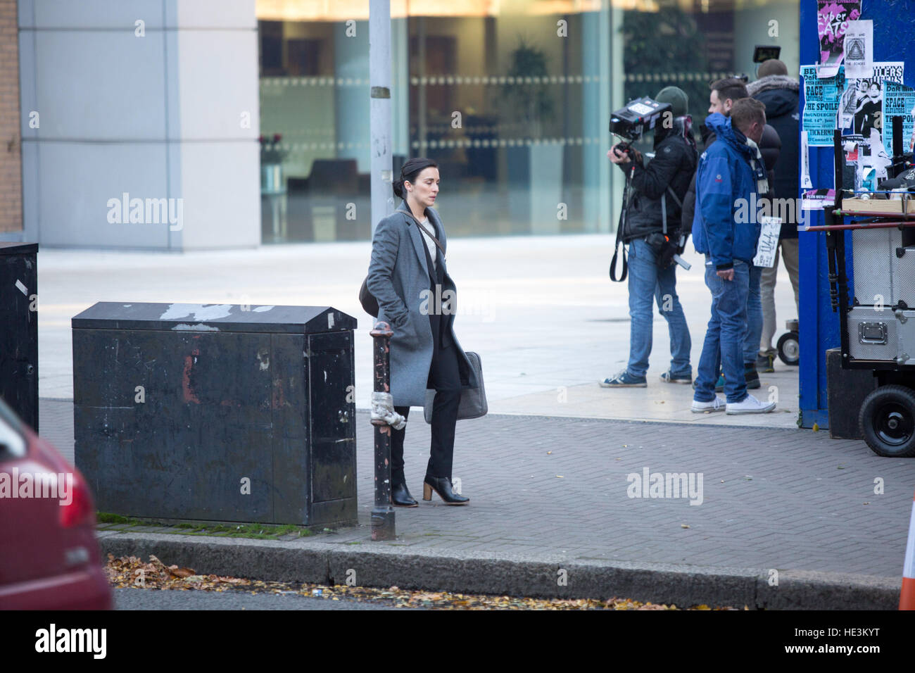 Vicky McClure on set filming the BBC series 'Line of Fire' Featuring ...