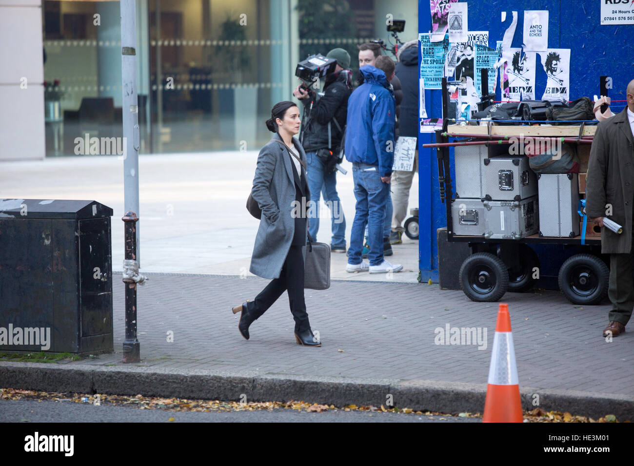 Vicky McClure on set filming the BBC series 'Line of Fire' Featuring ...
