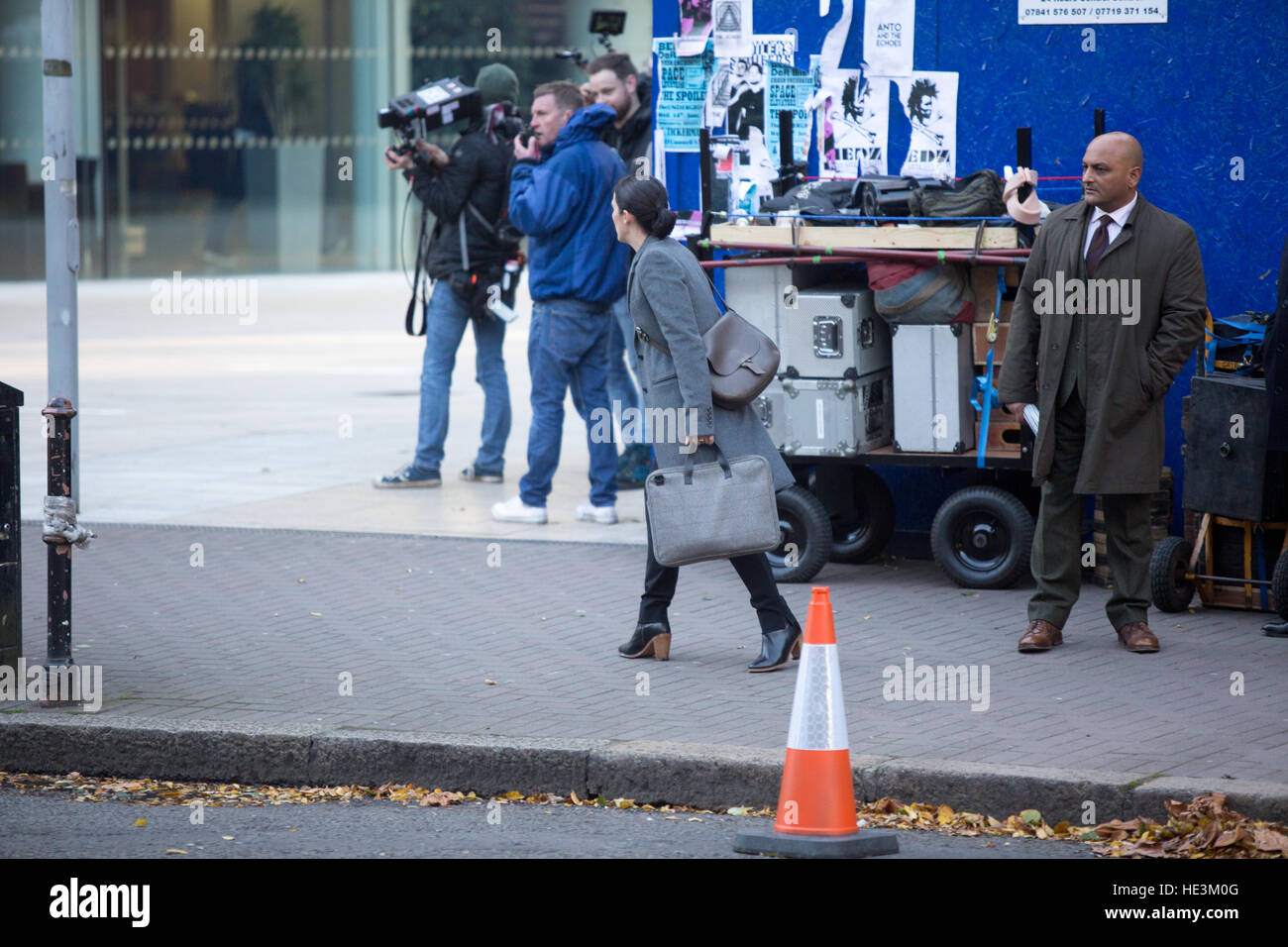 Vicky McClure on set filming the BBC series 'Line of Fire' Featuring ...