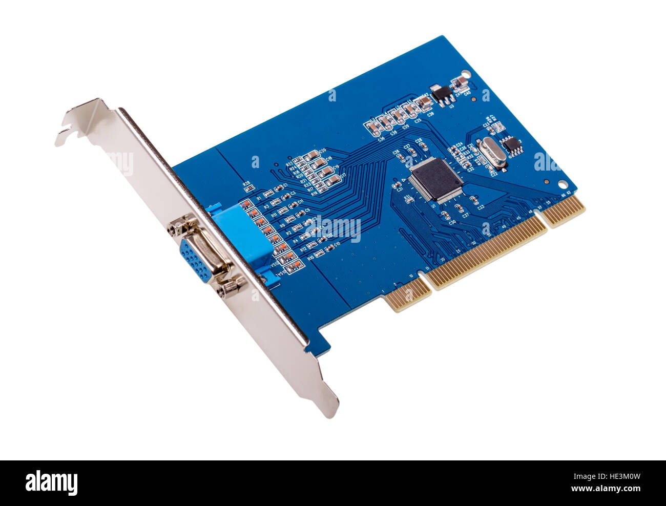 Computer video capture card isolated on white background Stock Photo ...