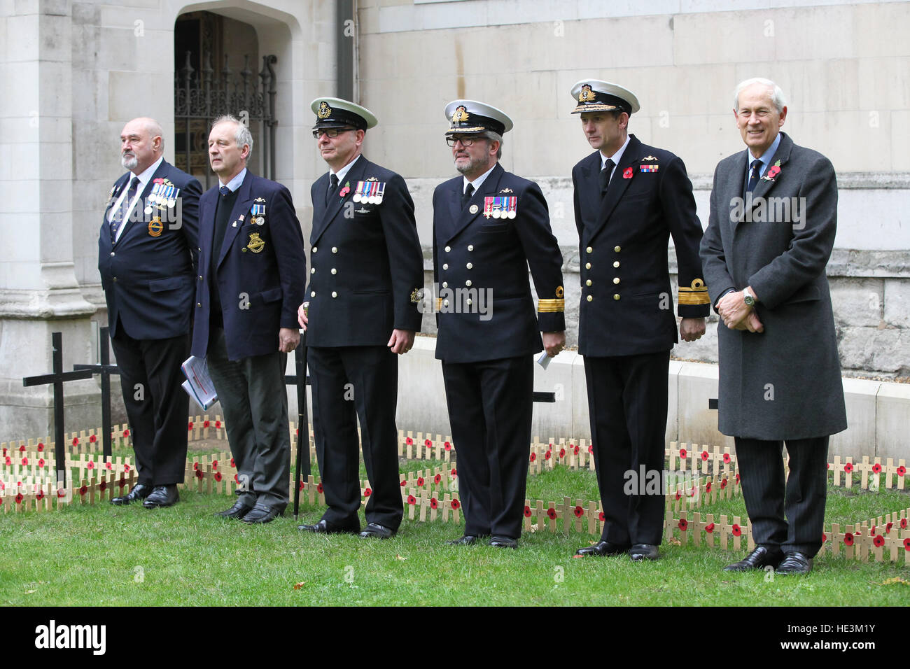 Members of the British Armed Forces hold a Remembrance Field Service at ...