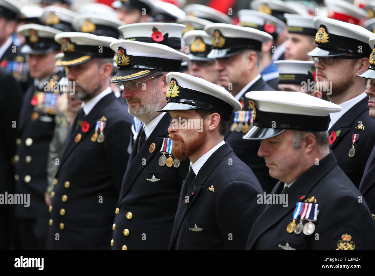 Members of the British Armed Forces hold a Remembrance Field Service at ...