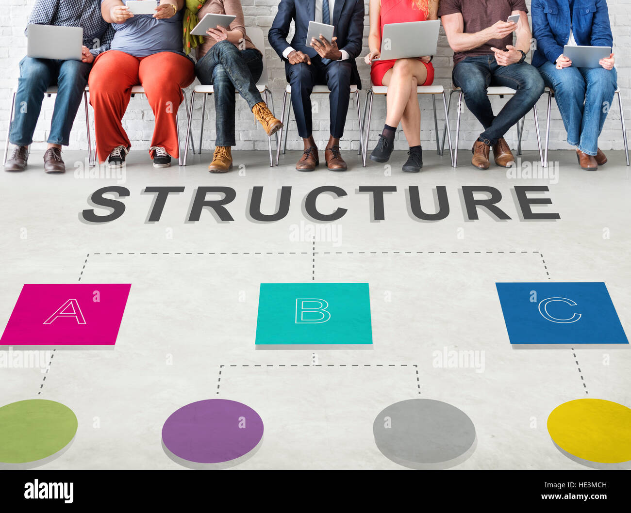 Structure Organization Chart Position Concept Stock Photo - Alamy