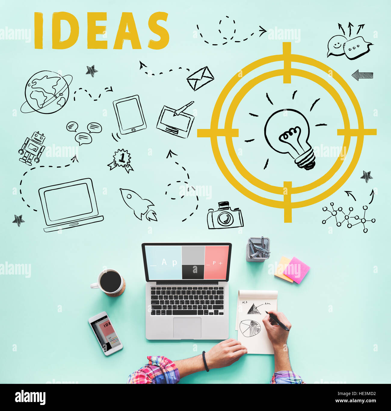 Vision Thinking Progress Invention Design Graphic Concept Stock Photo ...