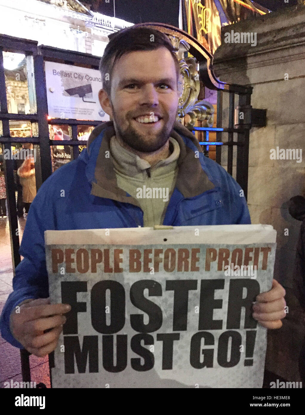 People Before Profit Stormont Assembly member Gerry Carroll at a ...