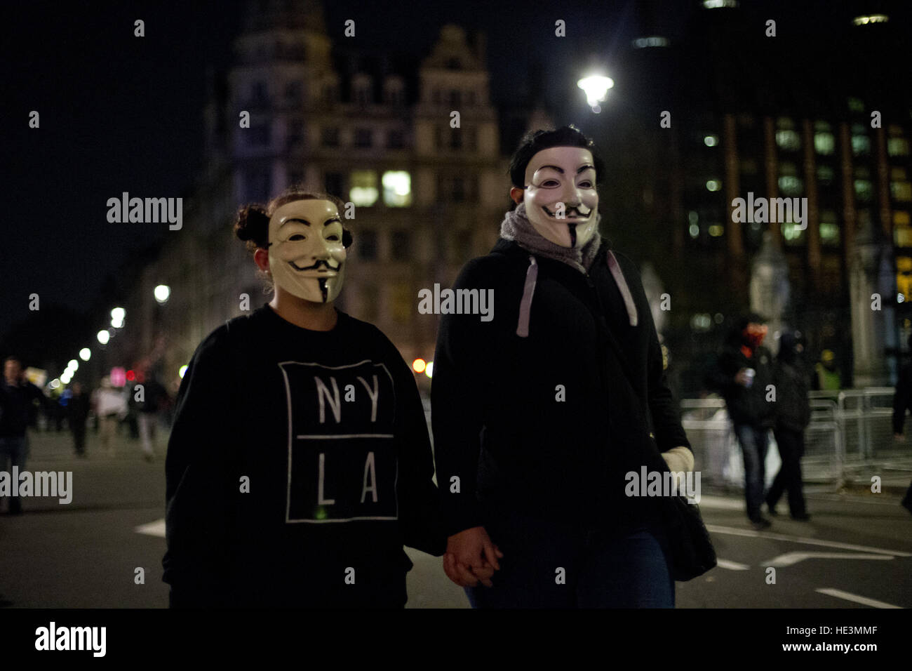 Million Mask March, London, UK Protest Featuring: Atmosphere Where ...