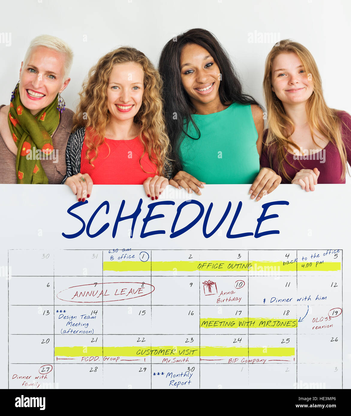 Planner Calendar Schedule Date Concept Stock Photo - Alamy