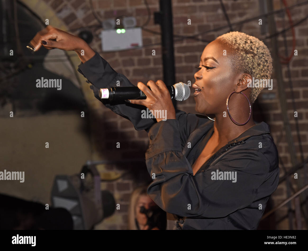 X Factor evictee Gifty Louise performs at G-A-Y in London. Gifty was ...