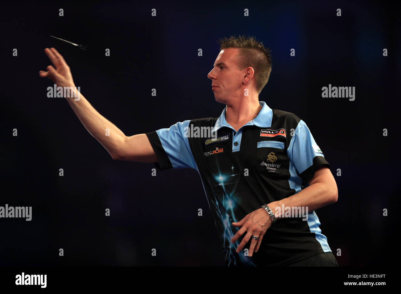 Jerry hendriks during the world darts championship at alexandra palace ...
