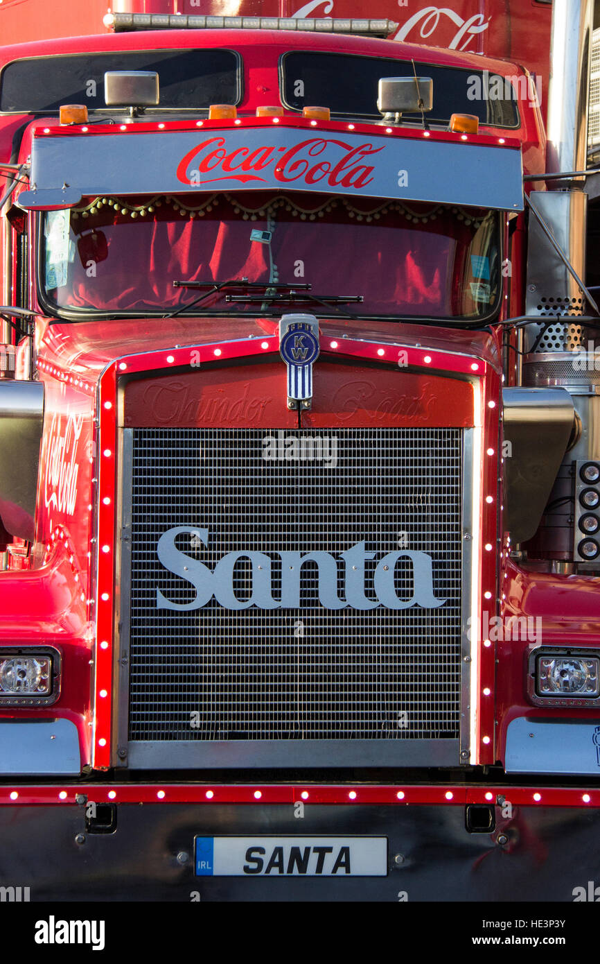 Coca Cola truck in Derry Stock Photo - Alamy