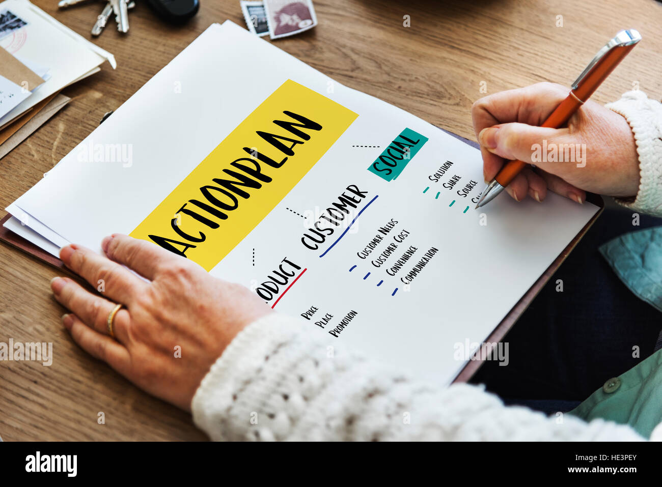 Action Plan Strategy List Process Concept Stock Photo - Alamy