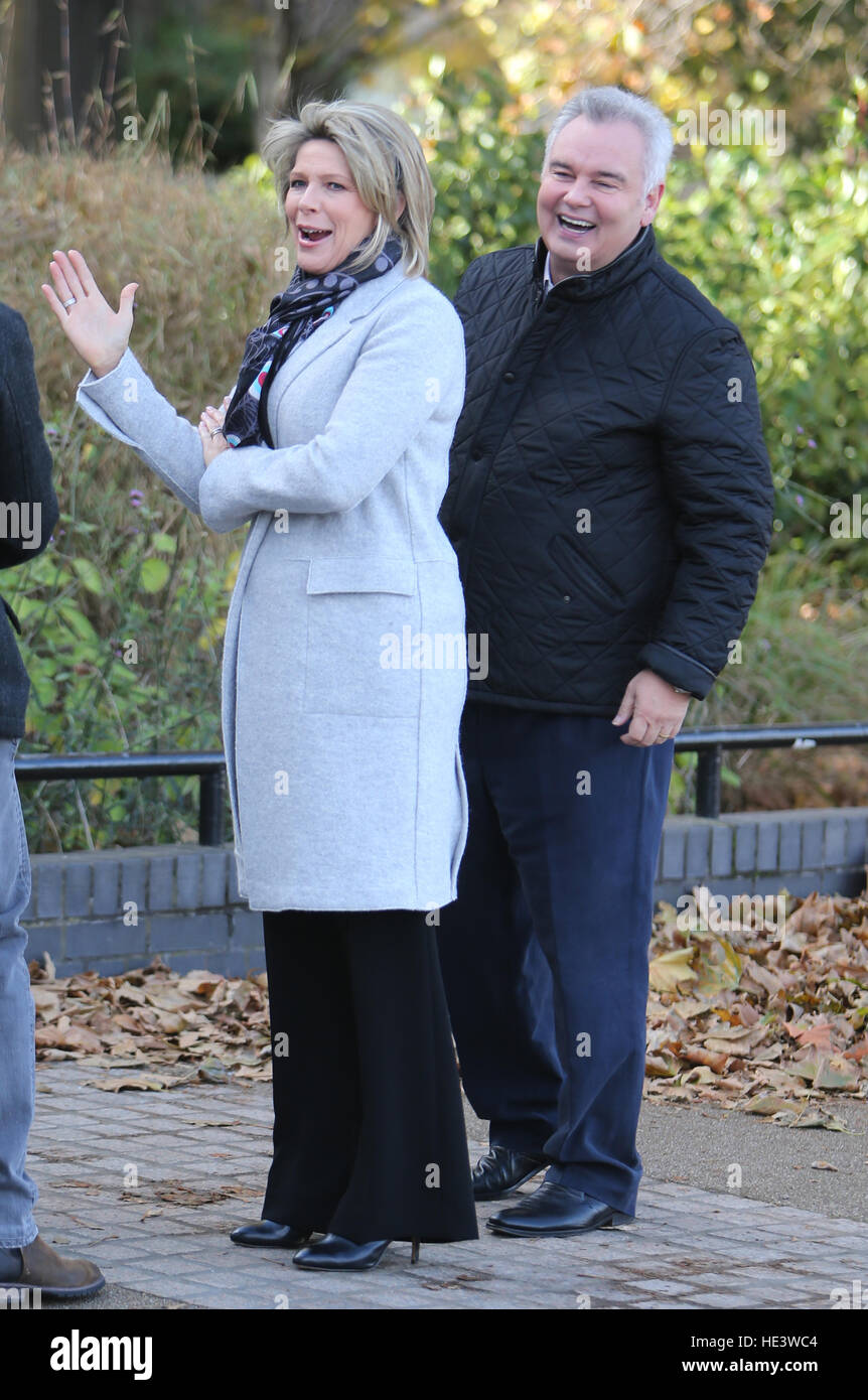 Eamonn Holmes and Ruth Langsford filming outside ITV Studios Featuring ...