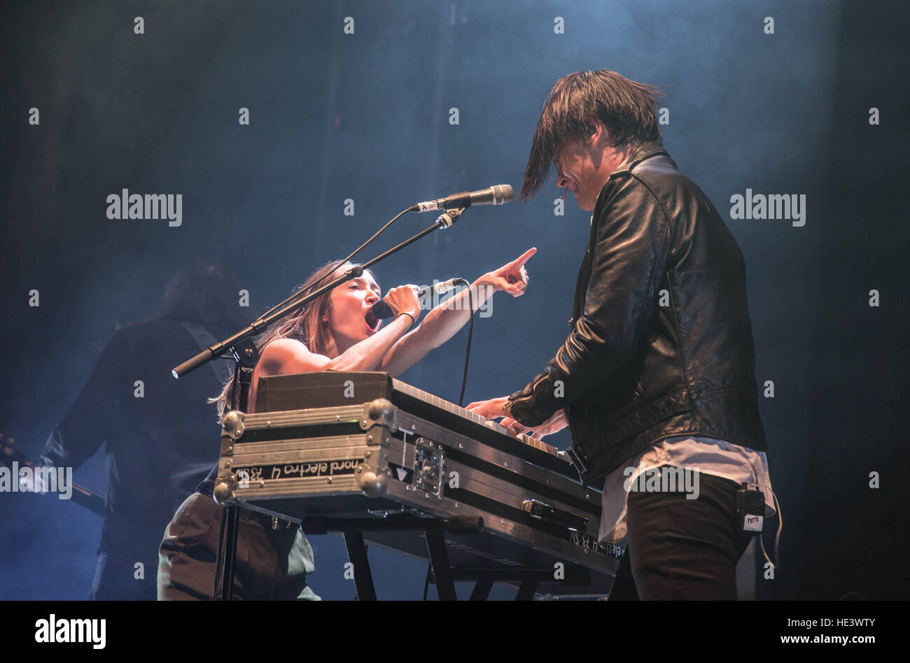 July Talk performing live in concert supporting Catfish and the ...