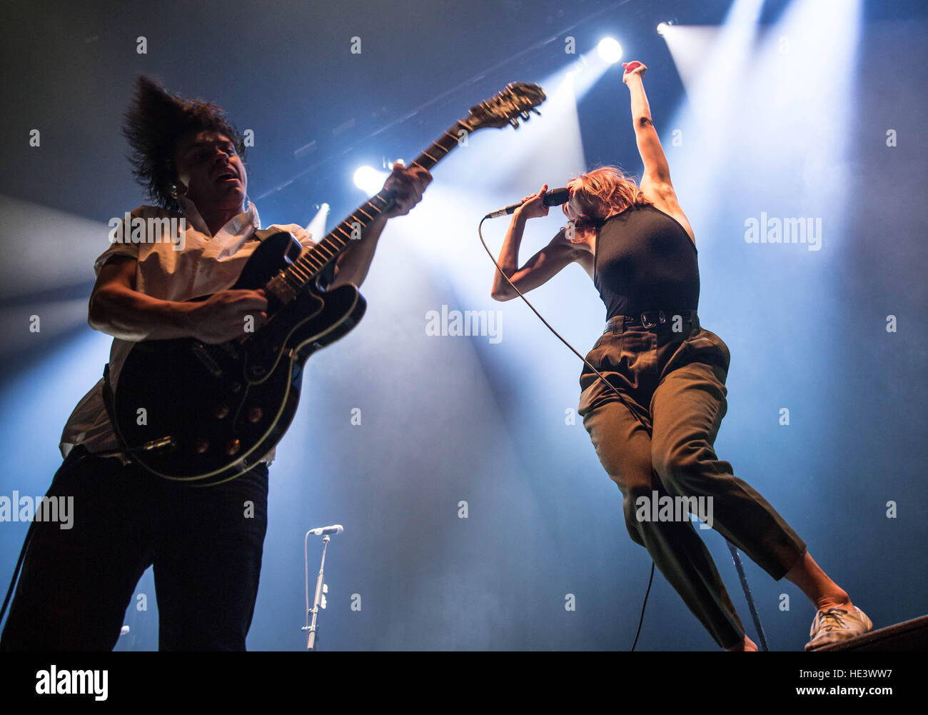 July Talk performing live in concert supporting Catfish and the ...