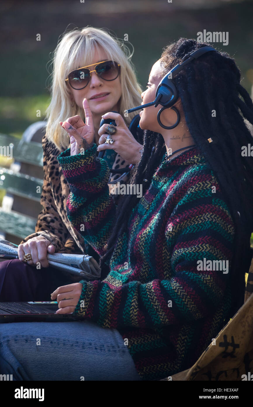 Rihanna wears long dreadlocks to film a scene for 'Ocean's Eight' with ...