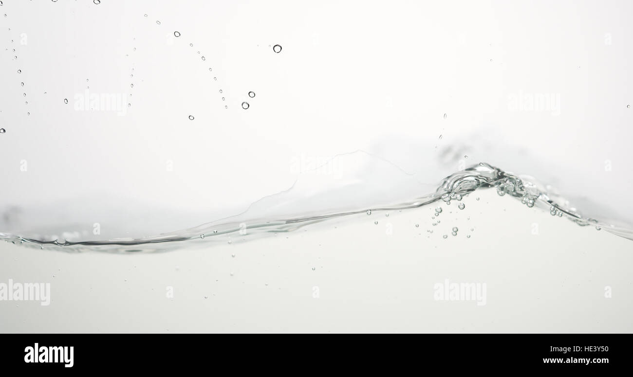 clear water waves and splashes side view Stock Photo - Alamy