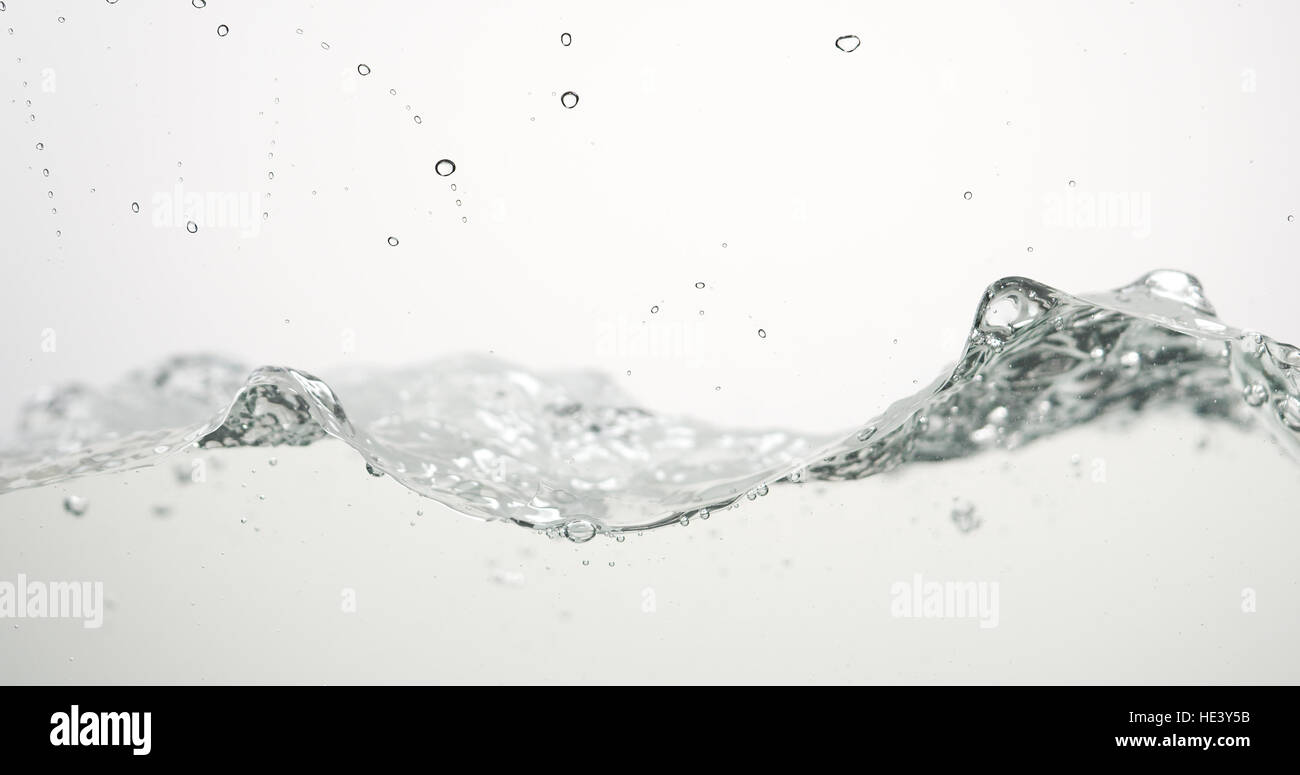 clear water waves and splashes side view Stock Photo - Alamy