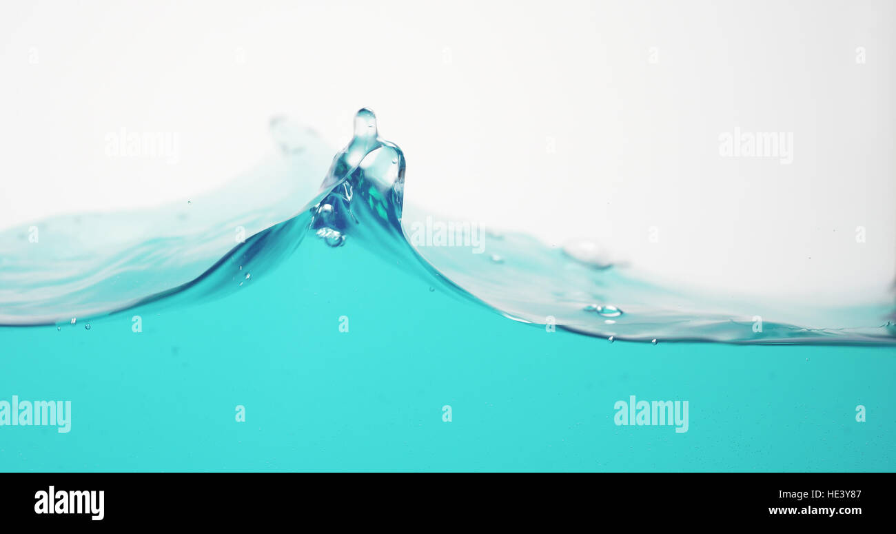 marine blue water waves and splashes side view Stock Photo - Alamy