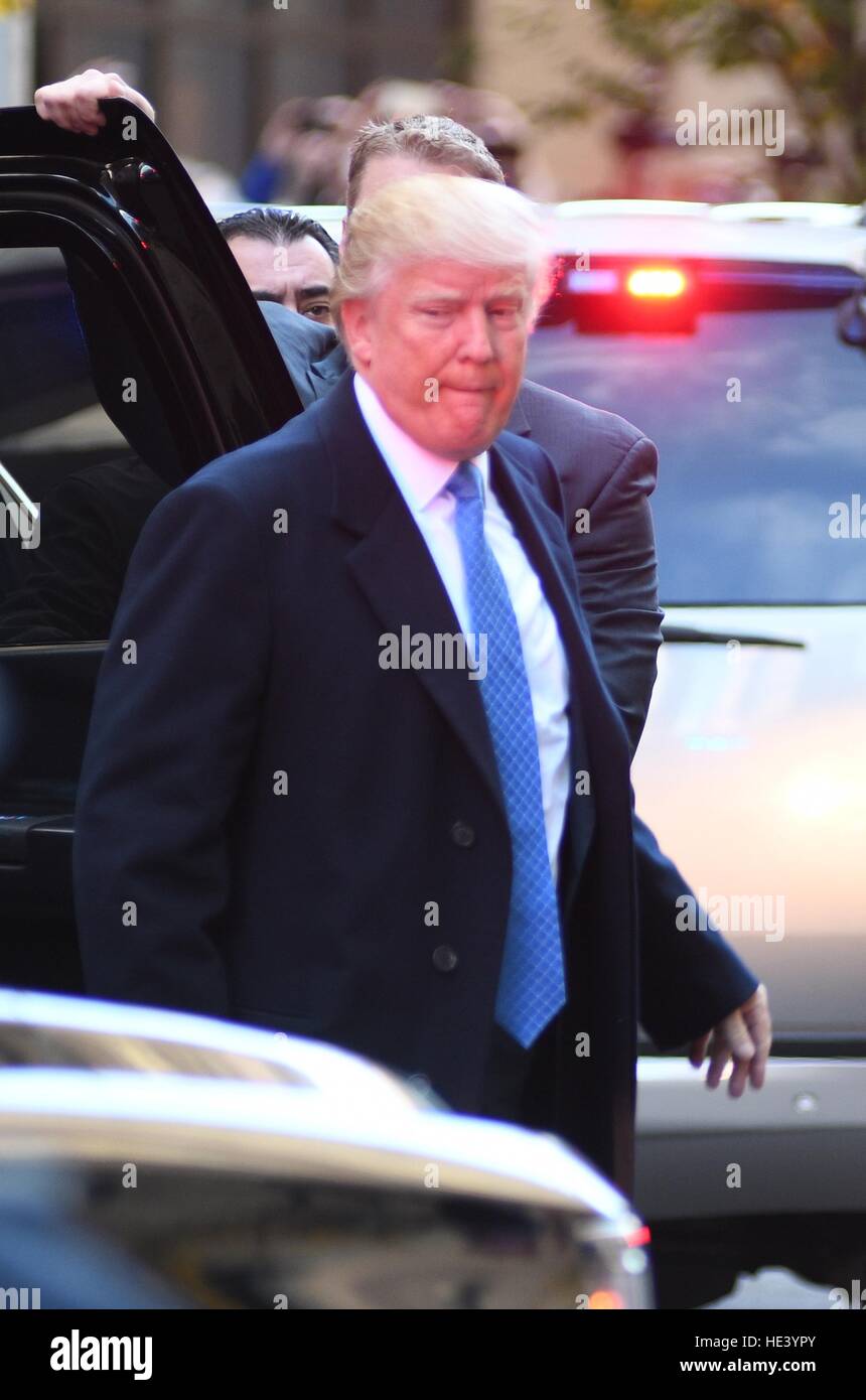 Donald Trump votes on Election Day 2016 Featuring: Donald Trump ...