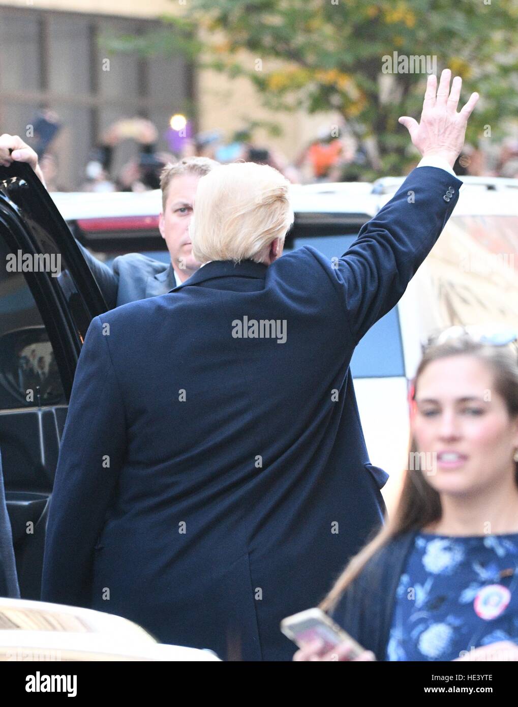 Donald Trump votes on Election Day 2016 Featuring: Donald Trump ...