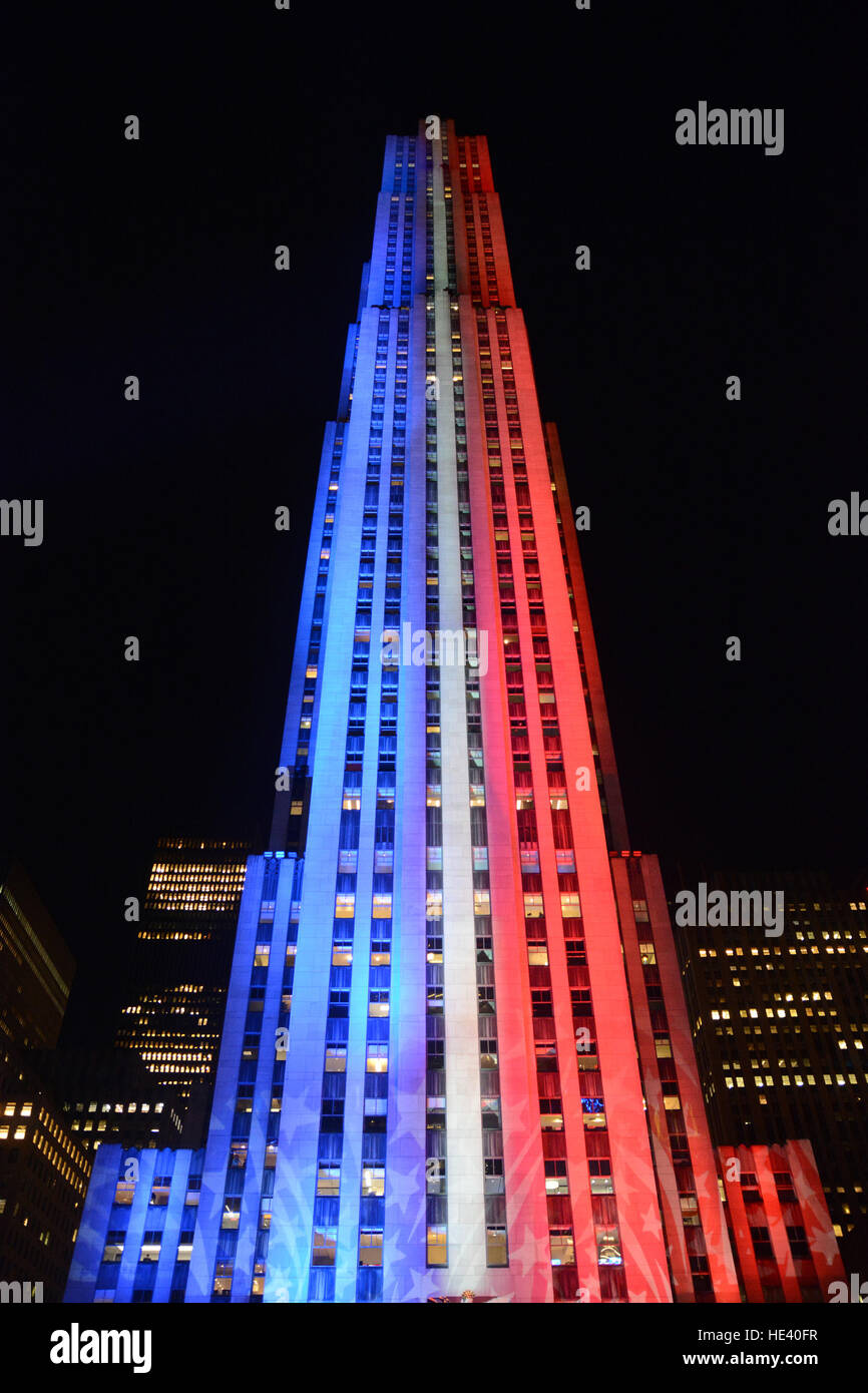 US Election Night 2016 Views from Times Square and Rockefeller Center ...