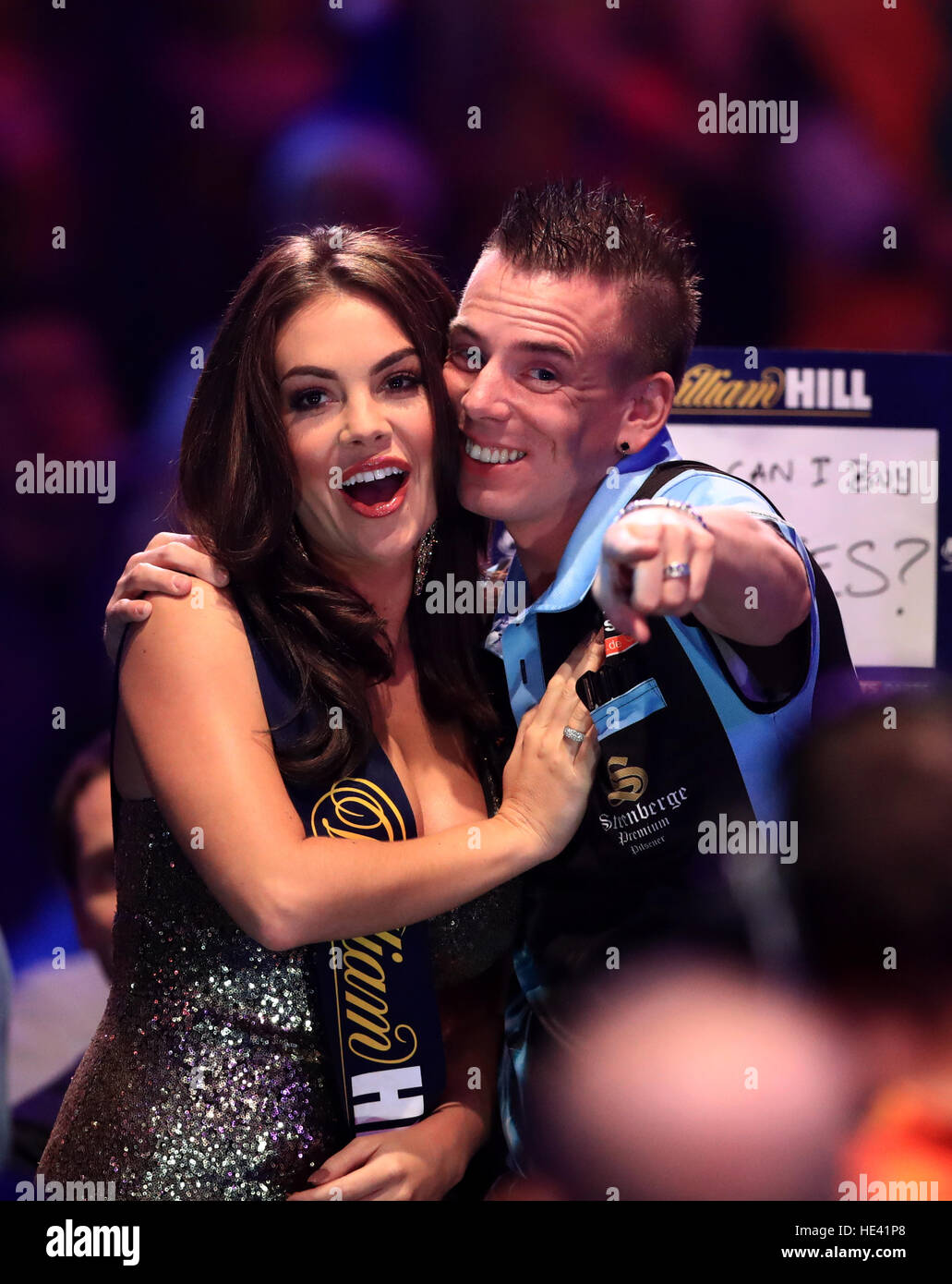 Jerry hendriks during the world darts championship at alexandra palace ...