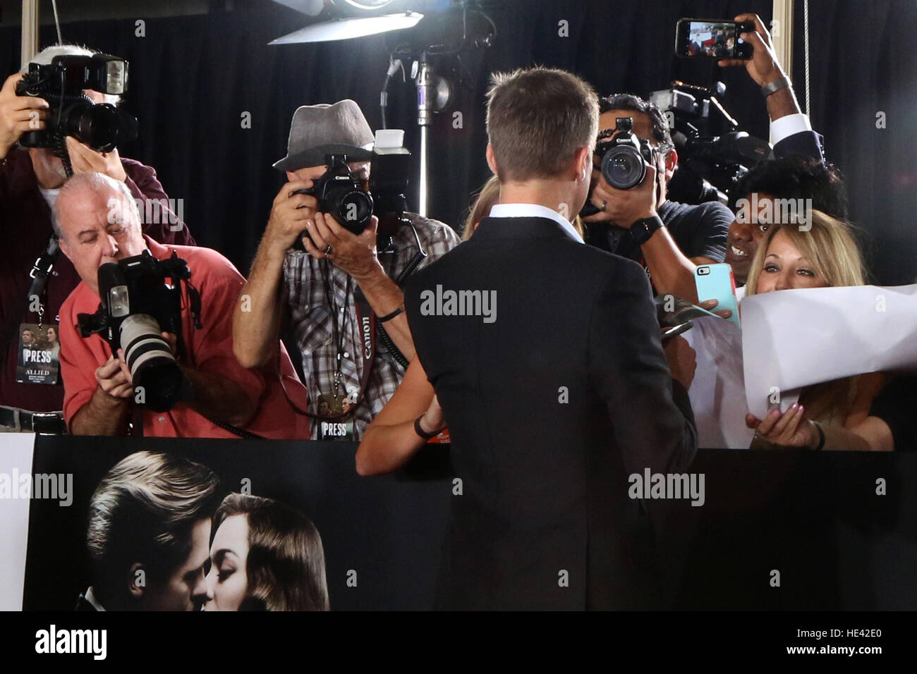 'Allied' Fan Screening at the Village Theatre Featuring: Brad Pitt ...