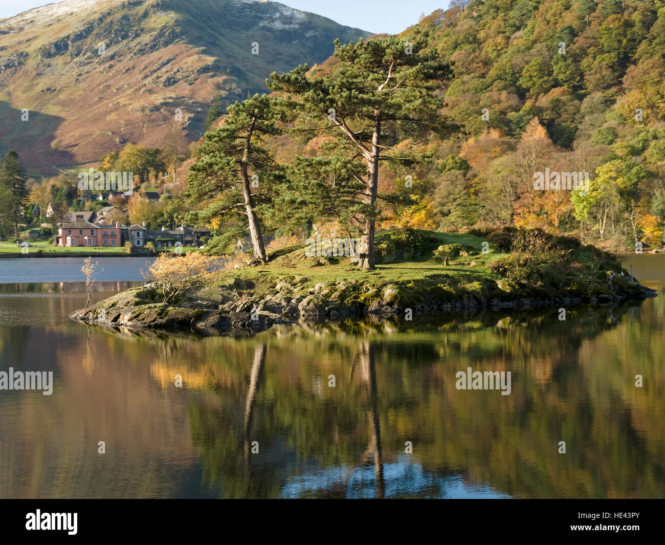 Wall Holm Island, Ullswater, Ullswater Way, English Lake District ...
