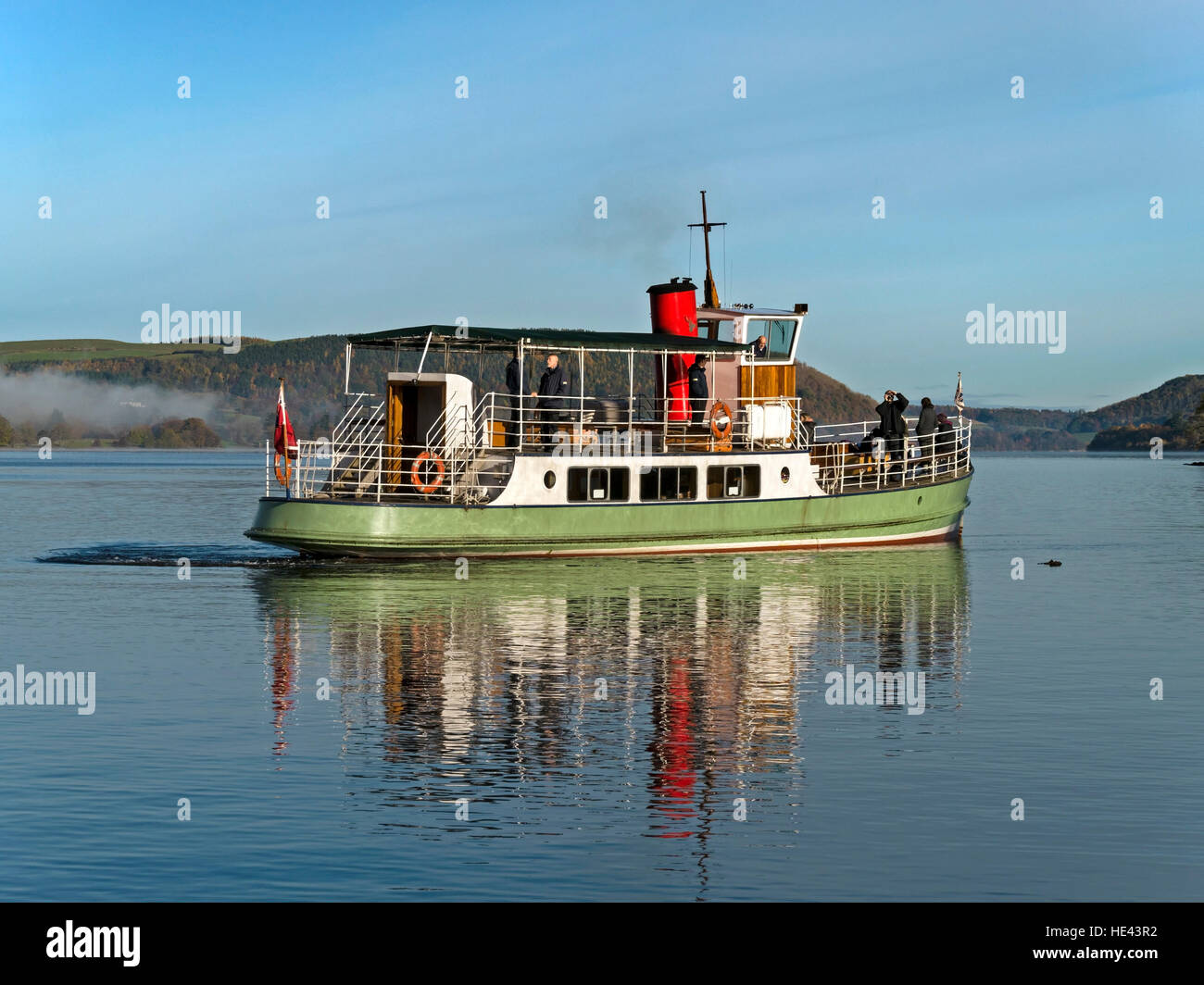 MV. Western Belle ferry 'steamer' on Ullswater, English Lake District ...