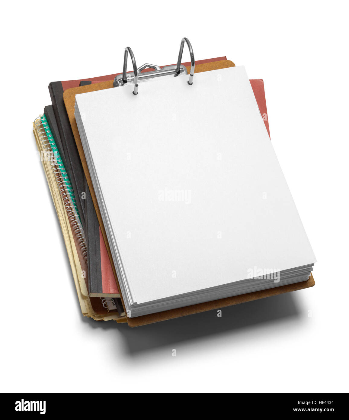 Old folder files pile Cut Out Stock Images & Pictures - Alamy