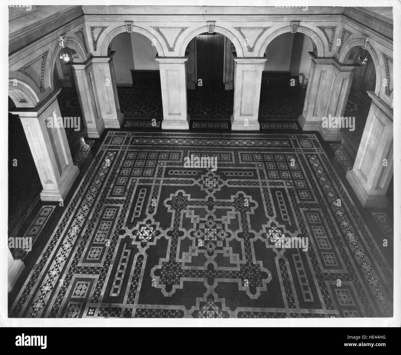 A historic photograph of the Rotunda at Osgoode Hall, located in ...